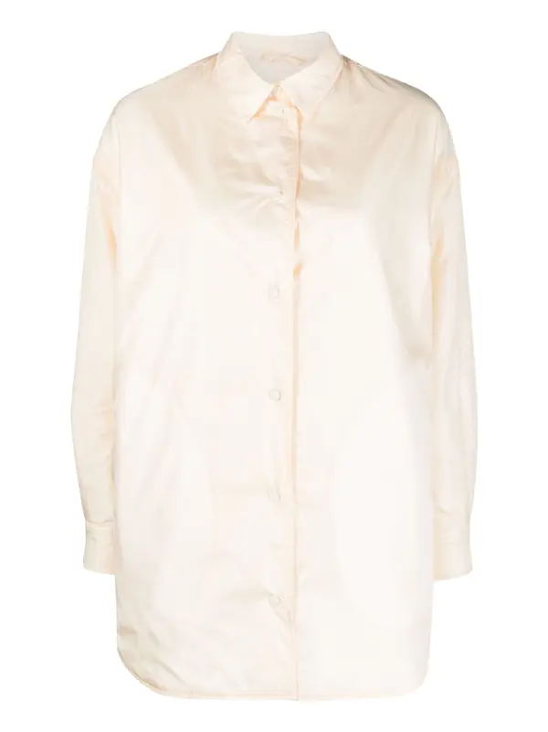Aspesi Classic-collar Long-sleeve Shirt - Neutrals