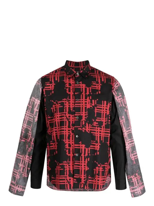 BLACK COMME DES GARÇONS Graphic-print Shirt - Red