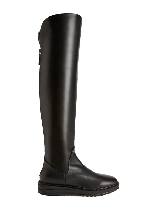 GIUSEPPE ZANOTTI Malakhie Knee-high Leather Boots - Black