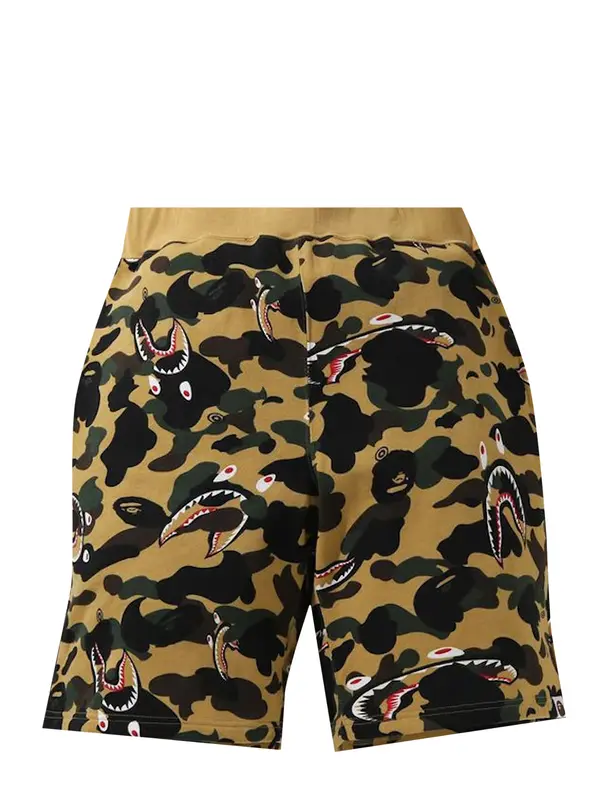 BAPE 1st Camo Wide Sweatshort - Yellow
