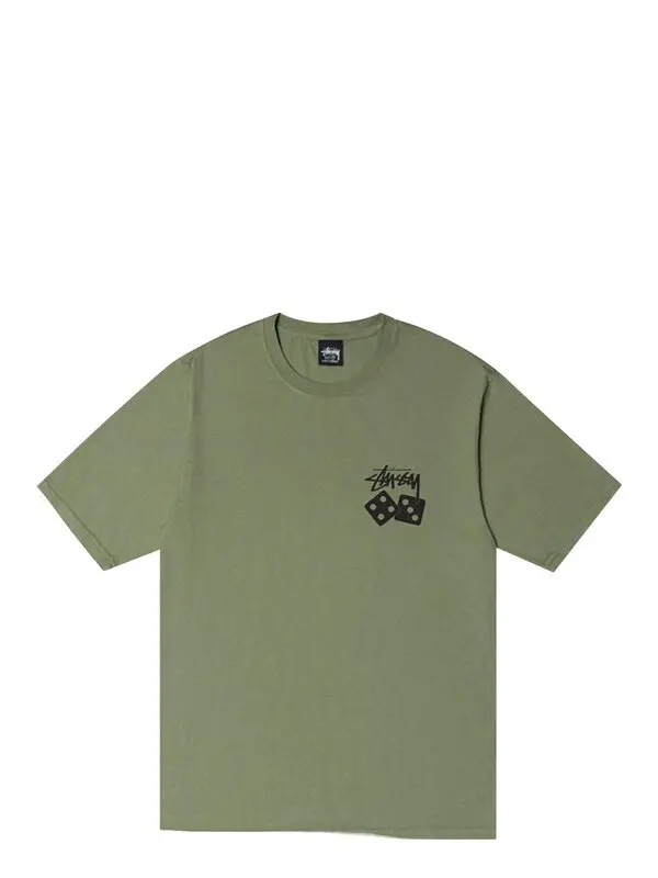 StÜssy Dice Pigment Dyed Tee - Green