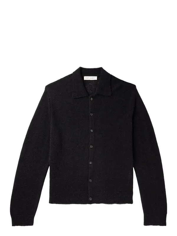 Our Legacy Evening Alpaca-blend Cardigan - Black