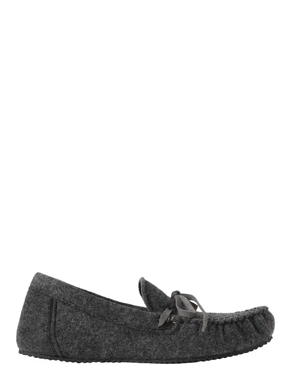 Mr P. Recycled Felt Slippers - Gray