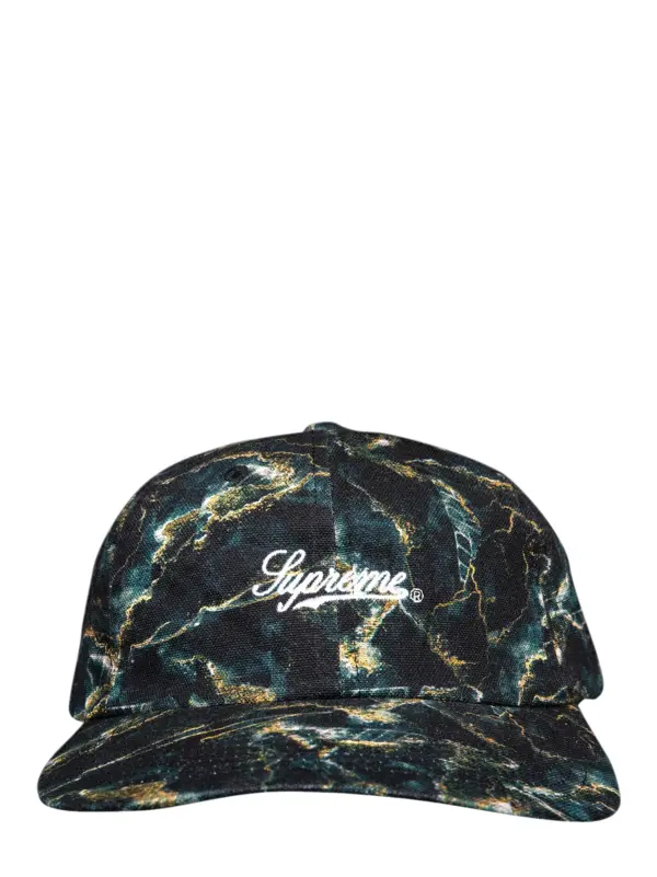 Supreme Marble 6-panel Cap - Black