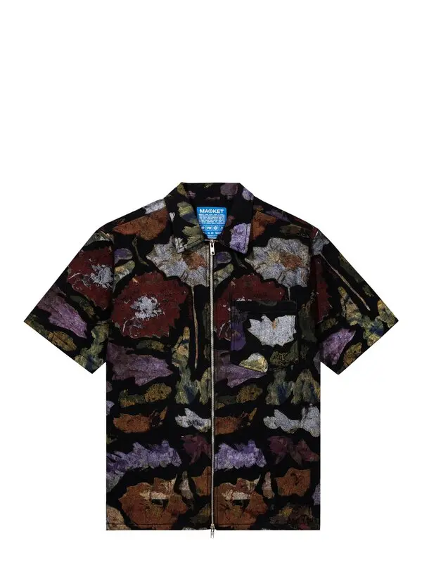MARKET Full Zip Work Shirt - Multicolor
