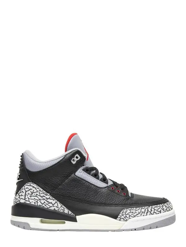 JORDAN 3 Retro Cement Sneakers - Black