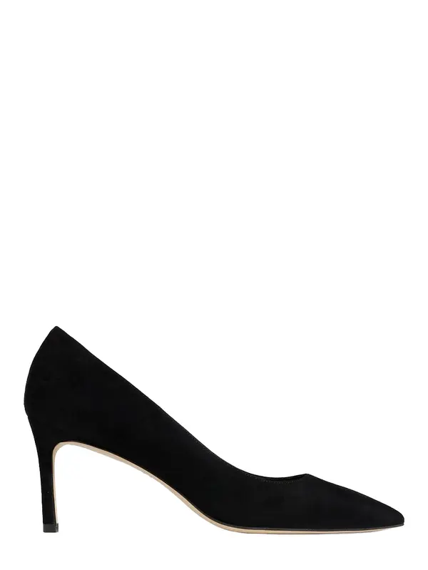 STUART WEITZMAN Leigh 75 Suede Pumps - Black