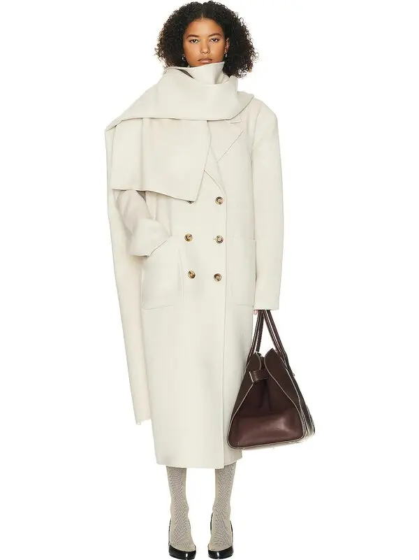 HELSA Oversized Coat - Ivory