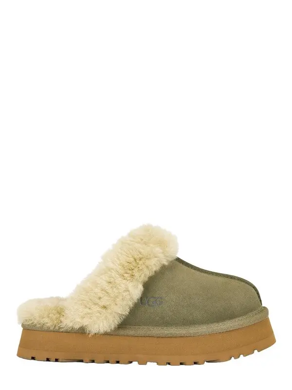 UGG Disquette Slipper - Moss Green & Muted Brass