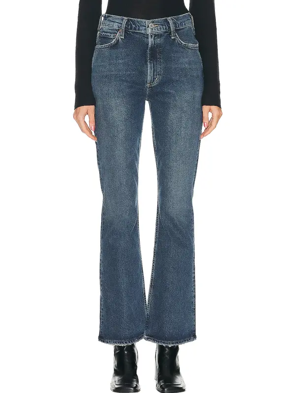 AGOLDE Nico High Rise Slim Boot Jeans - Captivate