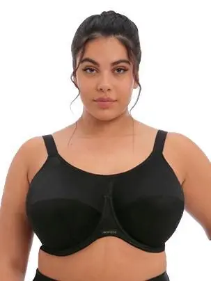 Wacoal Elomi Energise Full Figure Underwire Sport Bra - Black