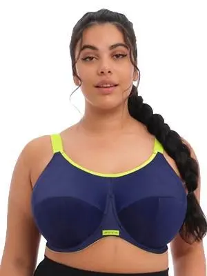 Wacoal Elomi Energise Full Figure Underwire Sport Bra - Navy