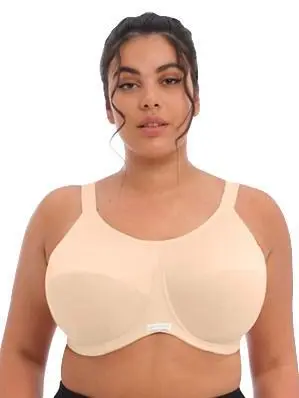 Wacoal Elomi Energise Full Figure Underwire Sport Bra - Nude