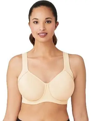 Wacoal Lindsey Sport Contour Underwire Bra Black/lilac Gray - Sand