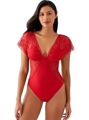 Wacoal Lifted In Luxury Bodysuit - Equestrian Red