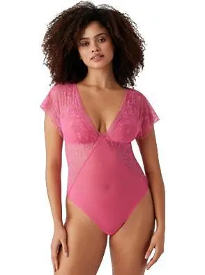 Wacoal Lifted In Luxury Bodysuit - Hot Pink