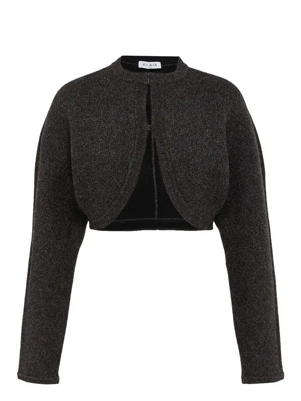 Alaïa Wool-blend Shrug - Black