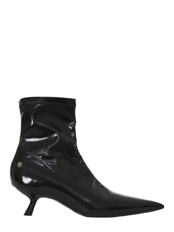 ANINE BING Hilda Boots - High-shine Black