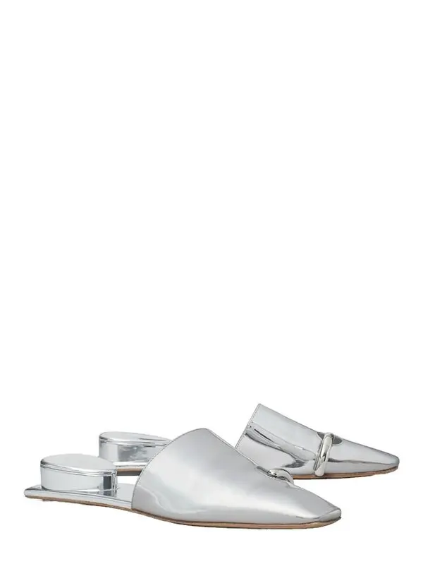 Tory Burch Pierced Mule - Argento