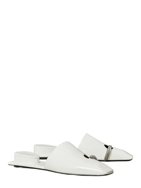 Tory Burch Pierced Mule - Bianco/silver