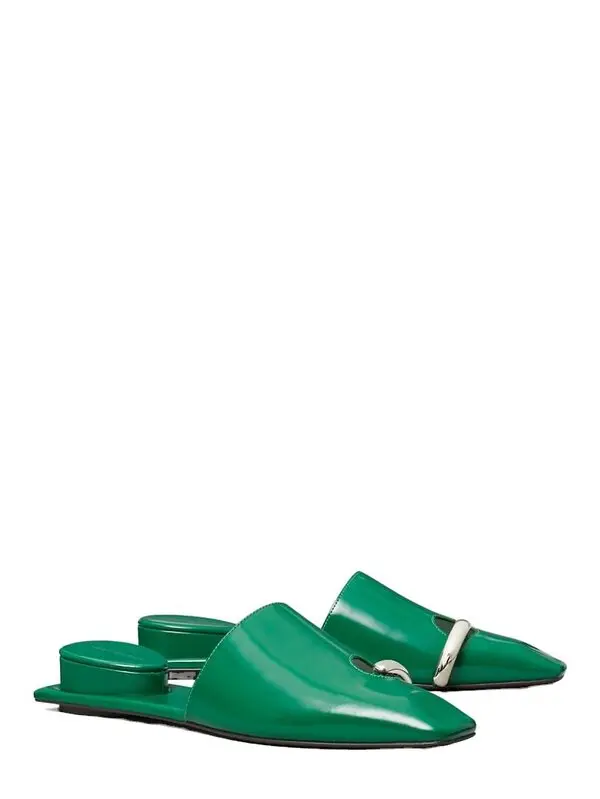 Tory Burch Pierced Mule - Grass / Silver