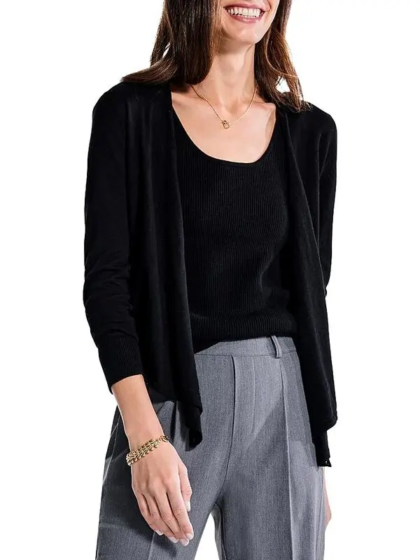 NIC+ZOE All Year 4 Way Cardigan - Black Onyx
