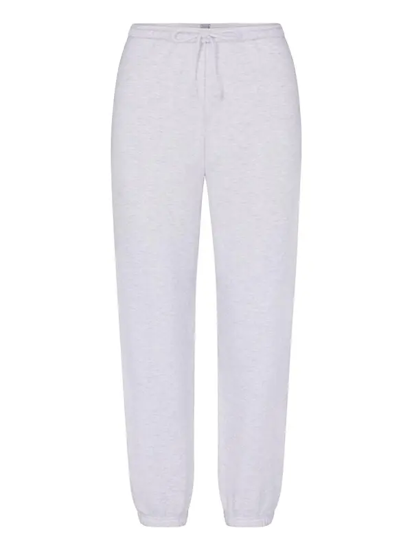 SKIMS Classic Fleece Jogger Pants - Light Heather Grey