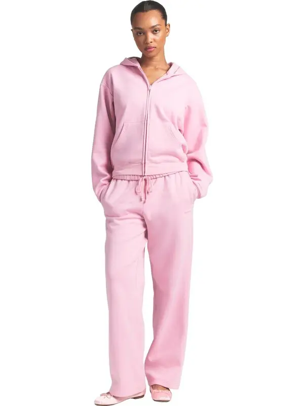 SKIMS Cotton Fleece Classic Zip Up Hoodie - Halite