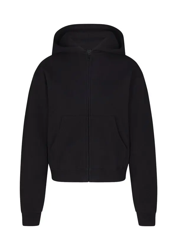 SKIMS Classic Zip-up Hoodie - Onyx