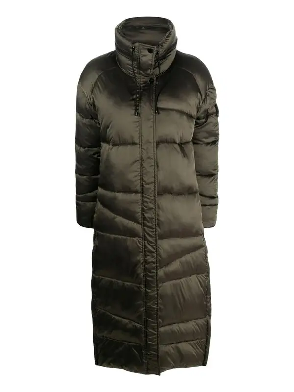 Pinko Long Puffer Coat - Green
