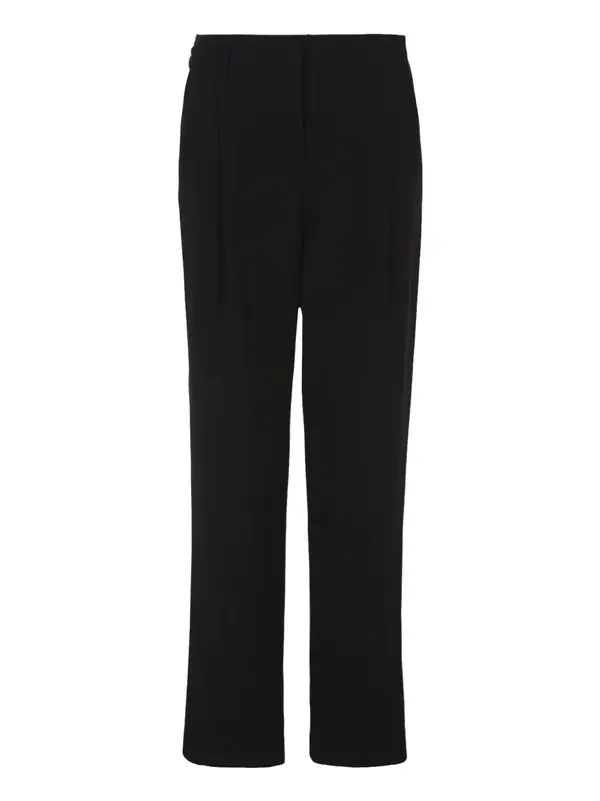 Giorgio Armani Tailored Straight-leg Trousers - Black