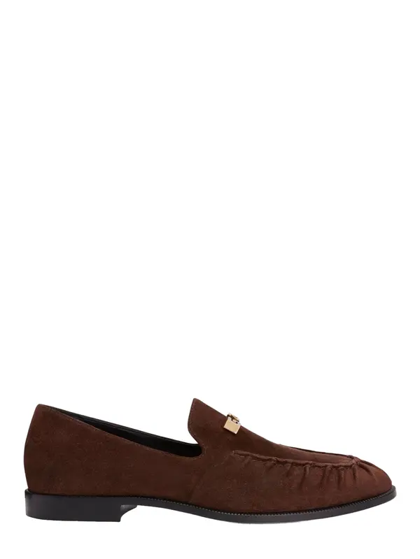 GIUSEPPE ZANOTTI Jareth Velvet Loafers - Brown