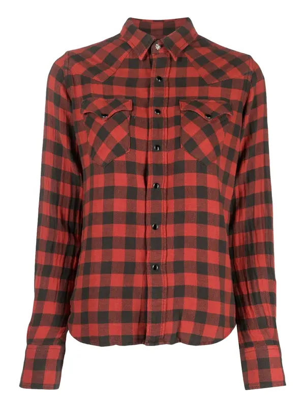 Ralph Lauren Check-print Linen Shirt - Red