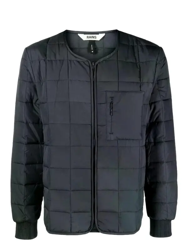 Rains Quilted Bomber Jacket - Blue