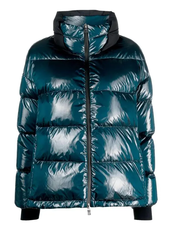 Herno High-neck Padded Jacket - Blue