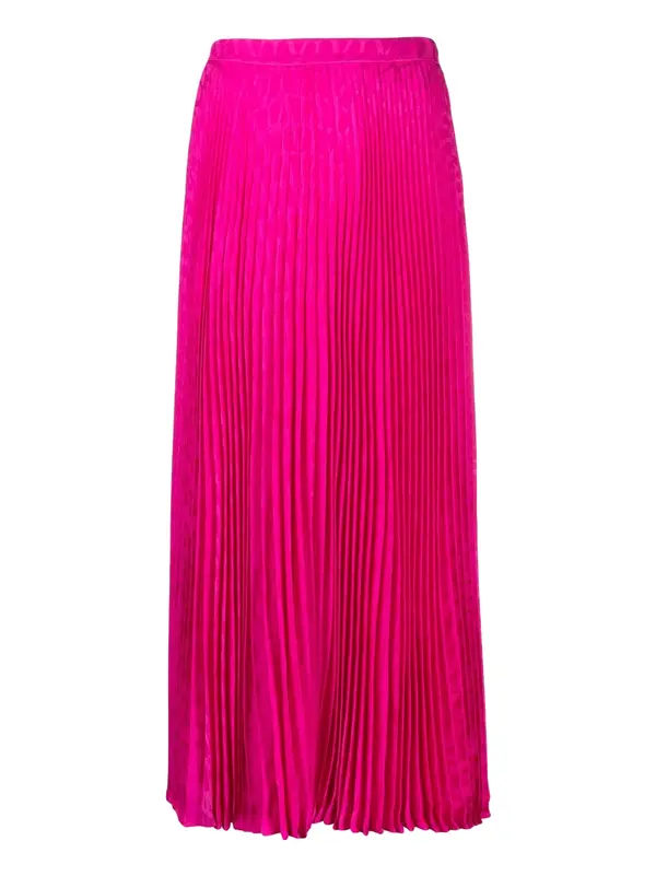Valentino Garavani Pleated Midi Skirt - Pink