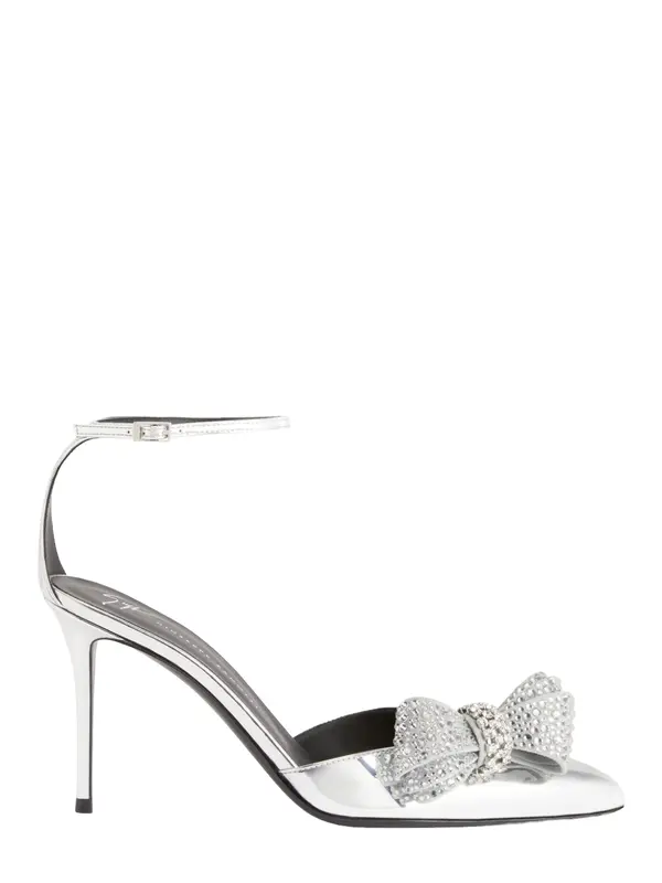 GIUSEPPE ZANOTTI 90mm Mahrtina Pumps - Silver