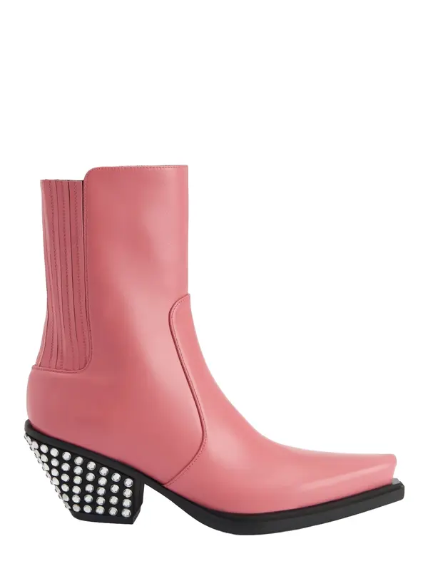 GIUSEPPE ZANOTTI 75mm Yanhira Crystal-embellished Ankle Boots - Pink