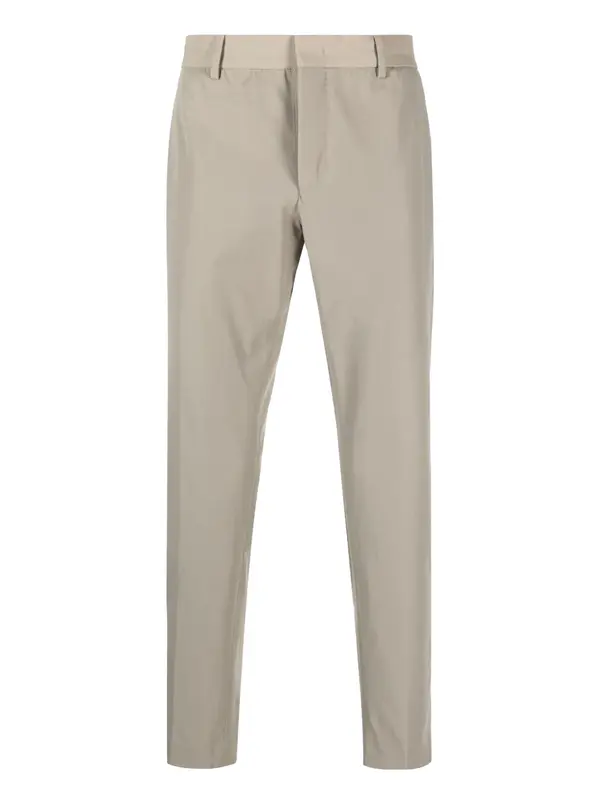 PT TORINO Mid-rise Tapered Trousers - Neutrals