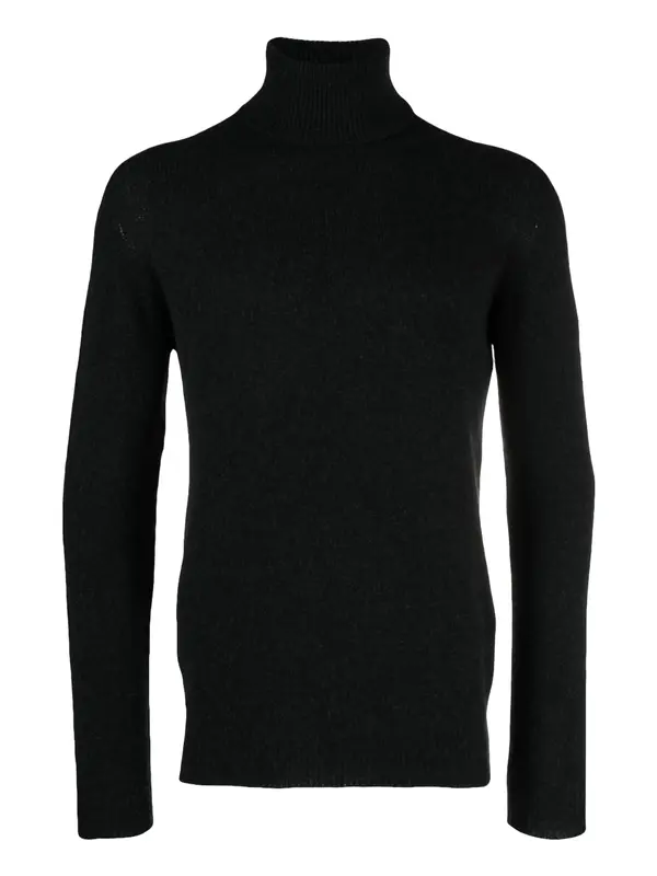 NUUR Fine-knit Roll-neck Jumper - Black