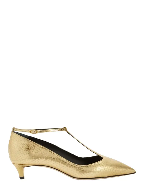 GIUSEPPE ZANOTTI 35mm Olivia Pumps - Gold