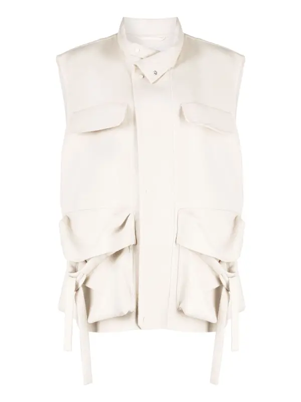 JNBY Multiple-pocket Wool Vest - Neutrals