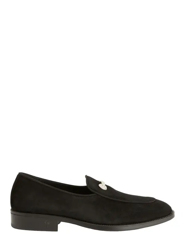 GIUSEPPE ZANOTTI Archibald Suede Loafers - Black