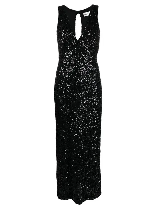 P.a.r.o.s.h Paris Sequin-embellished Dress - Black