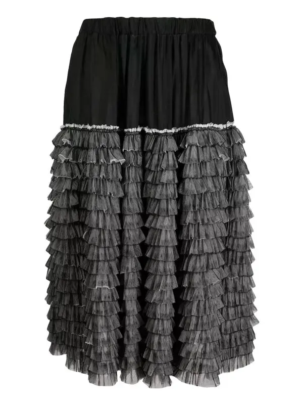 BLACK COMME DES GARÇONS Textured Pleated Shorts - Black