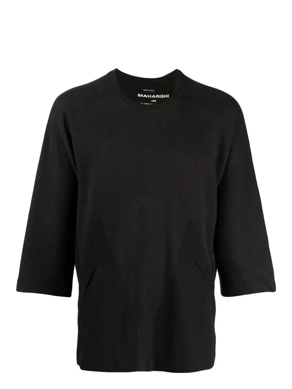 MAHARISHI Crew-neck Knitted T-shirt - Black