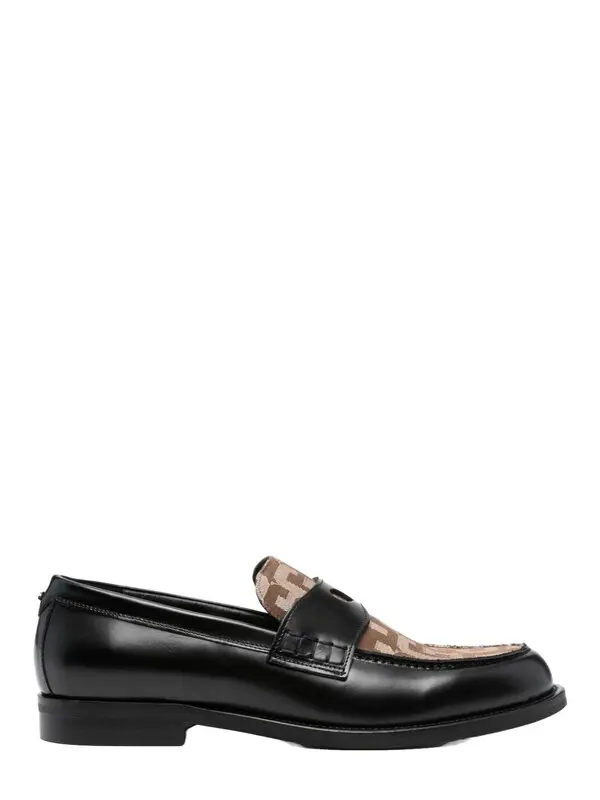 Gcds Wirdo Monogram Loafers - Black