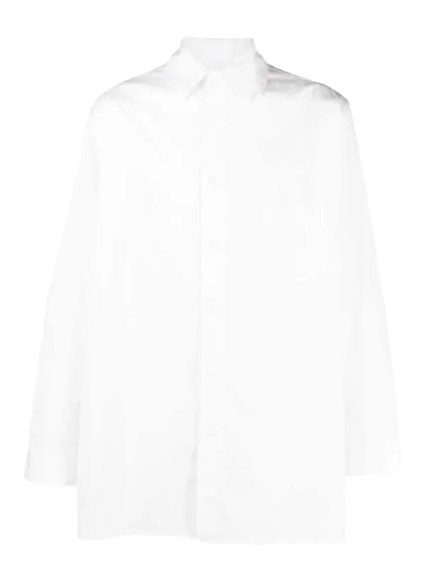 Yohji Yamamoto Long-sleeve Cotton Shirt - White