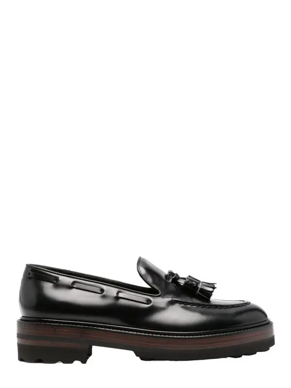 Fratelli Rossetti Tassel-detail Leather Loafers - Black