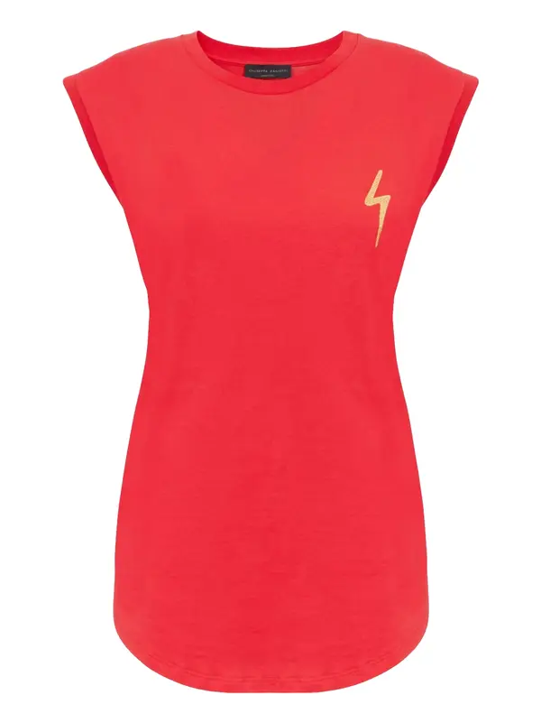 GIUSEPPE ZANOTTI Ursella Logo-embroidered Tank Top - Red